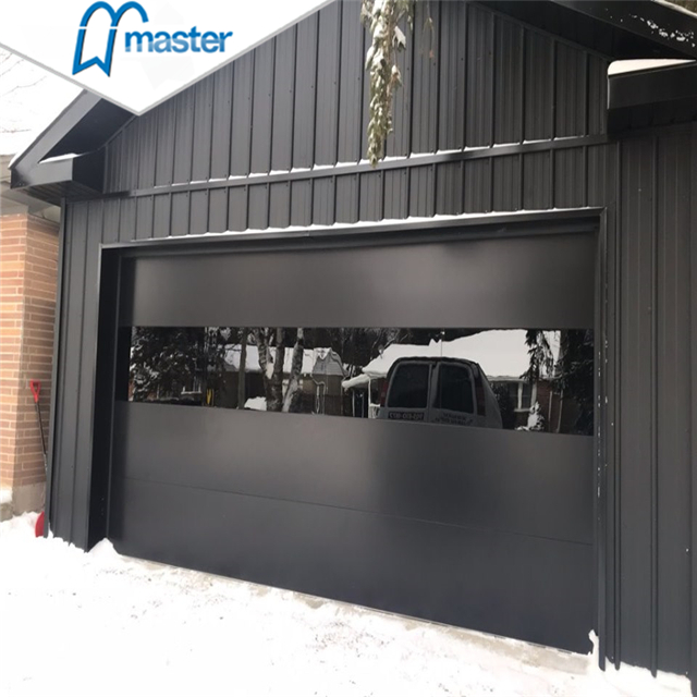 Automatic Commercial Side Sliding Sectional Garage Doors with Windows ...